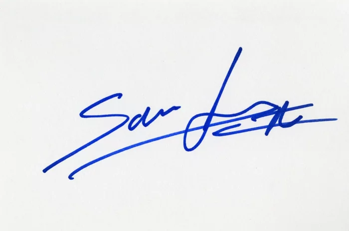 Sam Jones autograph, item 0001180671 | Autograph World